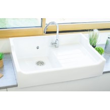 Évier de cuisine en céramique marque Timbre d'office - Un évier céramique